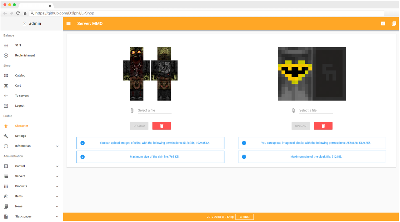 GitHub - D3lph1/L-Shop: Modern e-commerce system for Minecraft.