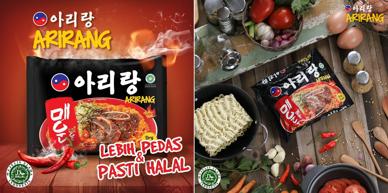 Jual Arirang Extra Hot Fried Noodle 130gr / Mie goreng pedas Korea di ...