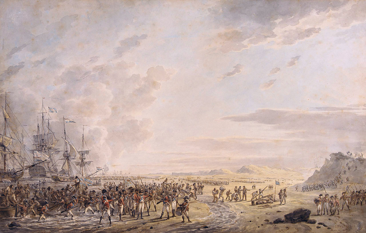 11 Dirk Langendijk (1799), De landing van Britse troepen bij Callantsoog op 27 augustus 1799 ...