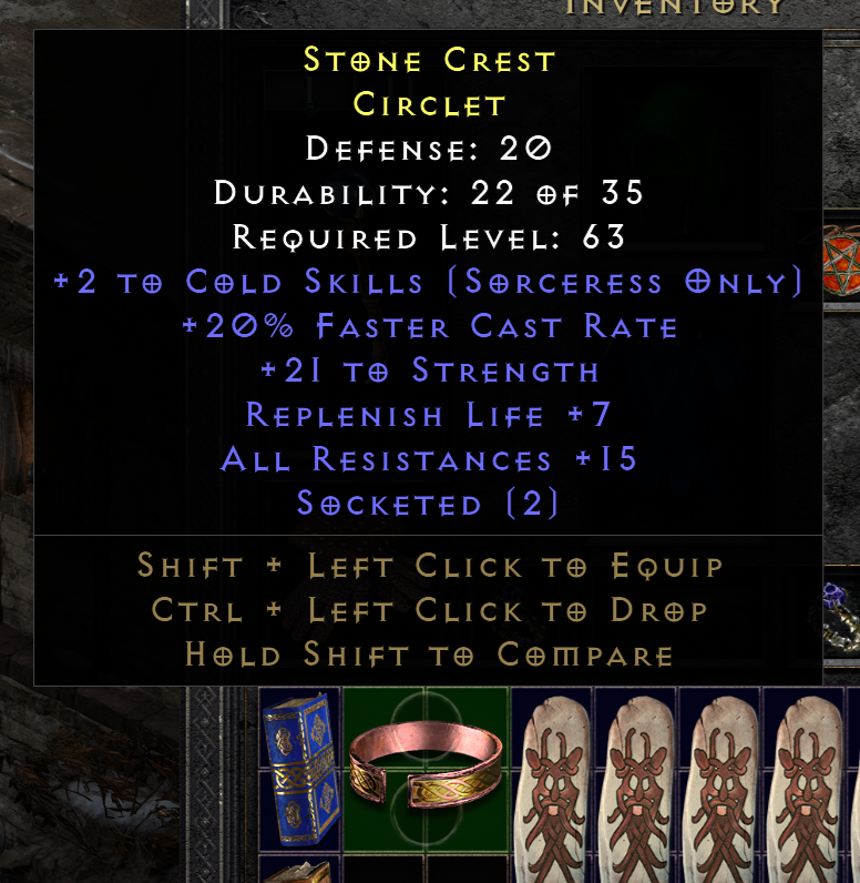 Cold Circlet - Topic - d2jsp