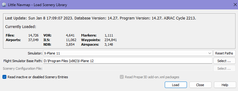 Cannot load airports from X Plane 12 - Little Navmap | Little Navconnect | Little Logbook ...
