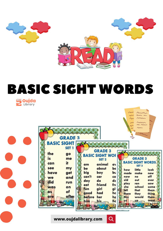 Download basic sight words PDF Book | Phenomny Books