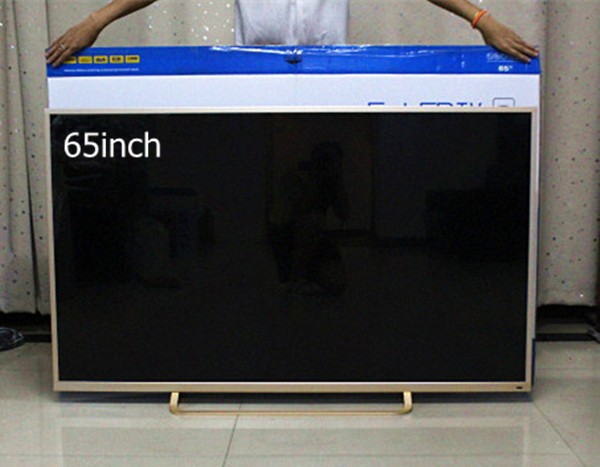 stylish golden frame big inch tv FHD — Postimages