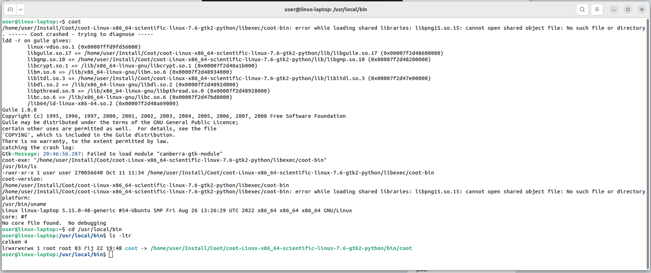 Question - Installing coot on ubuntu 22.04 | Tom's Hardware Forum