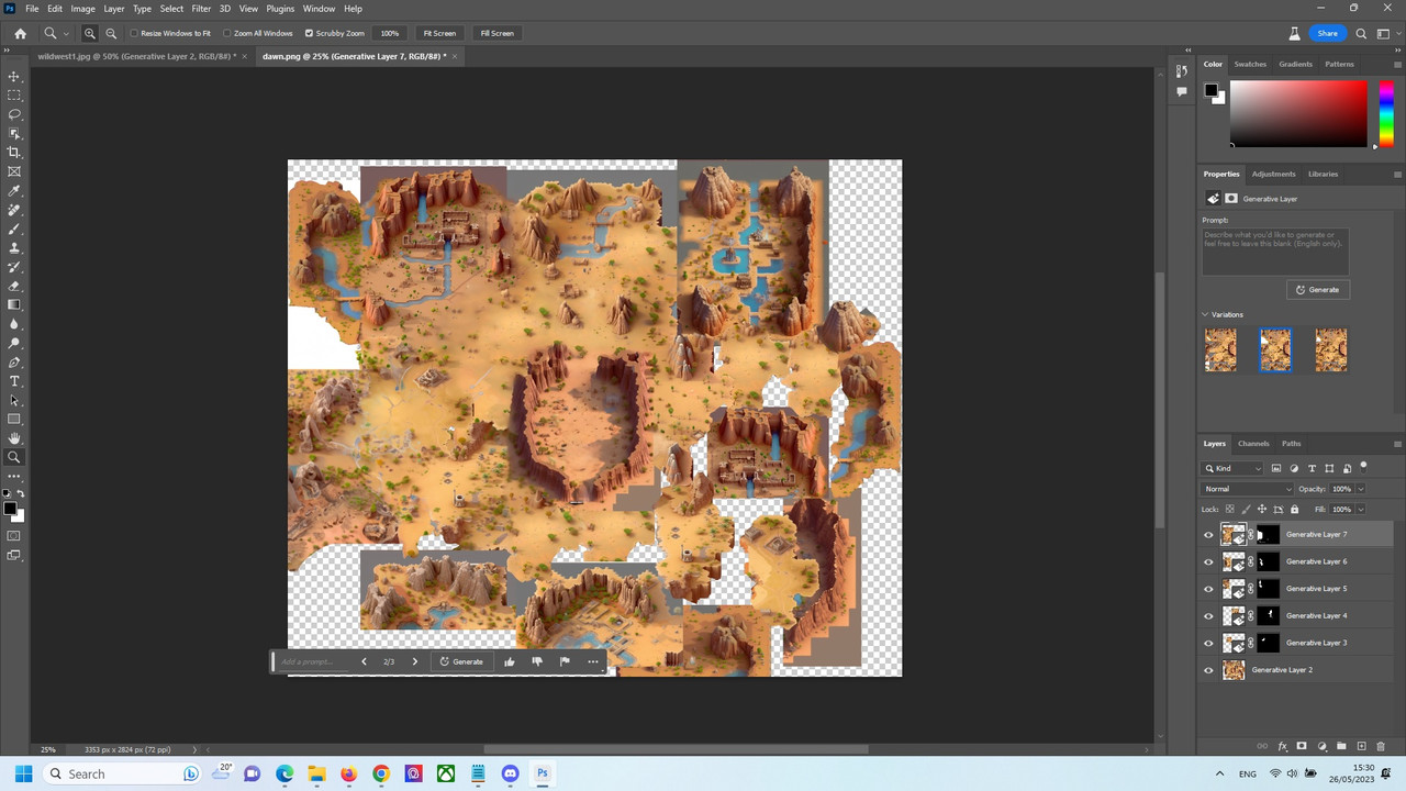 Now we can use Photoshop AI to generate RTS maps ouselves! (EXAMPLE ...