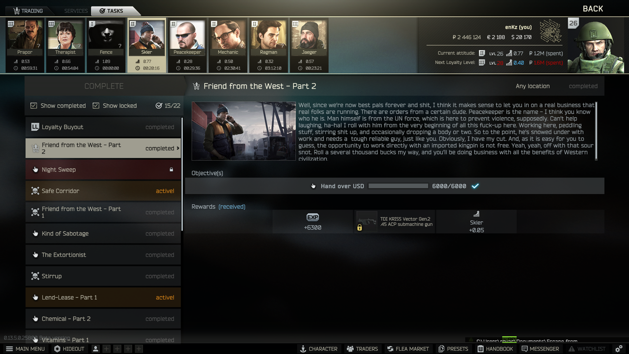 Quest: The cult Part 1 not showing up : r/EscapefromTarkov