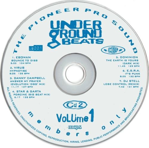 26/01/2023 - Various ‎– Underground Beats (2 × CD, Compilation, Promo ...