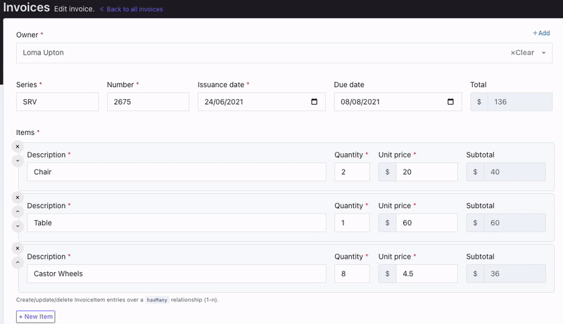 Access Crud Subfields Via Javascript Backpack For Laravel