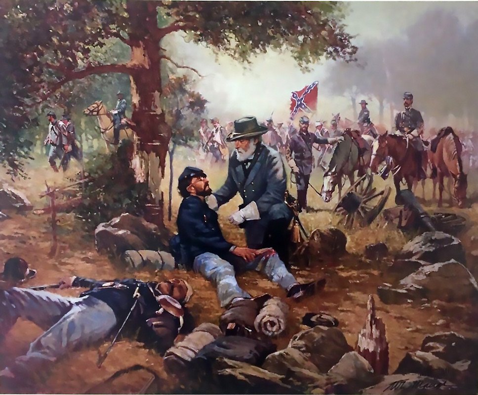 Civil americana, William Maughan The Noble General Civil War Art — Postimages