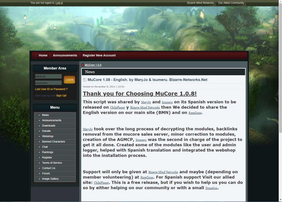[Help] Mucore Template | RaGEZONE - MMO Development Forums