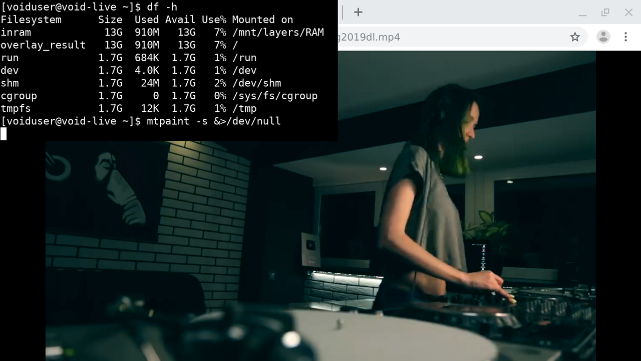 Running voidlinux in just ram/swap : r/voidlinux