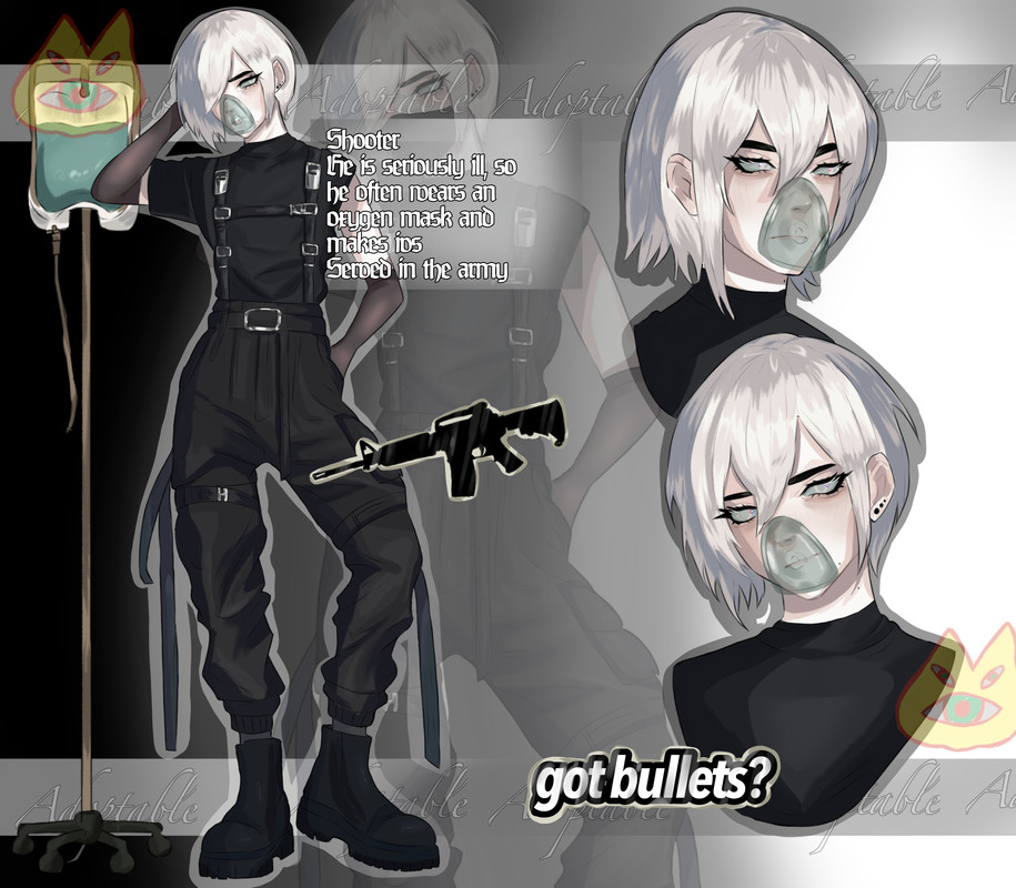 Soldier Ghost - Adoptable on Toyhouse