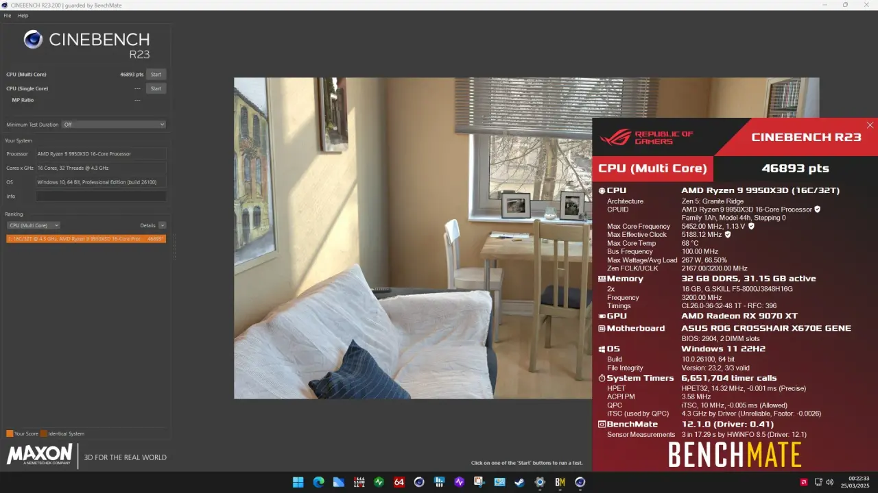 CINEBENCH R23 CPU Multi Core 46893 — Postimages