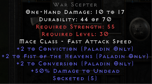 # War Scepter 2foh 2 Convi 5os - Topic - d2jsp