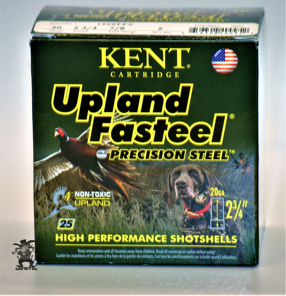 20 GA KENT Upland FASTEEL Precision Steel No.5 Shot 20ga UPLAND 2¾ ...