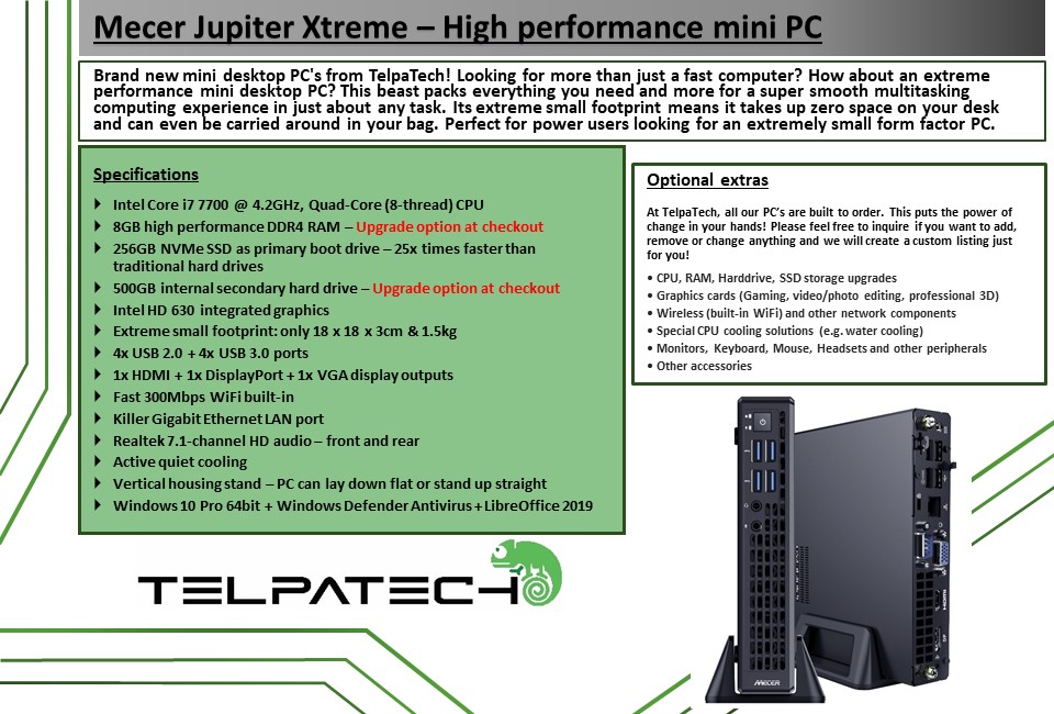 PC Desktops & All-in-Ones - Mecer Jupiter Xtreme High performance Mini ...