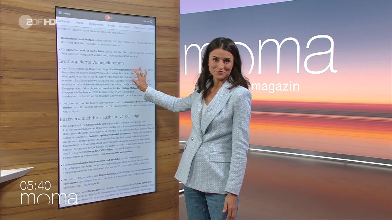 Sara El Damerdash ZDF Mo Ma 05 09 2022 pp 28 — Postimages