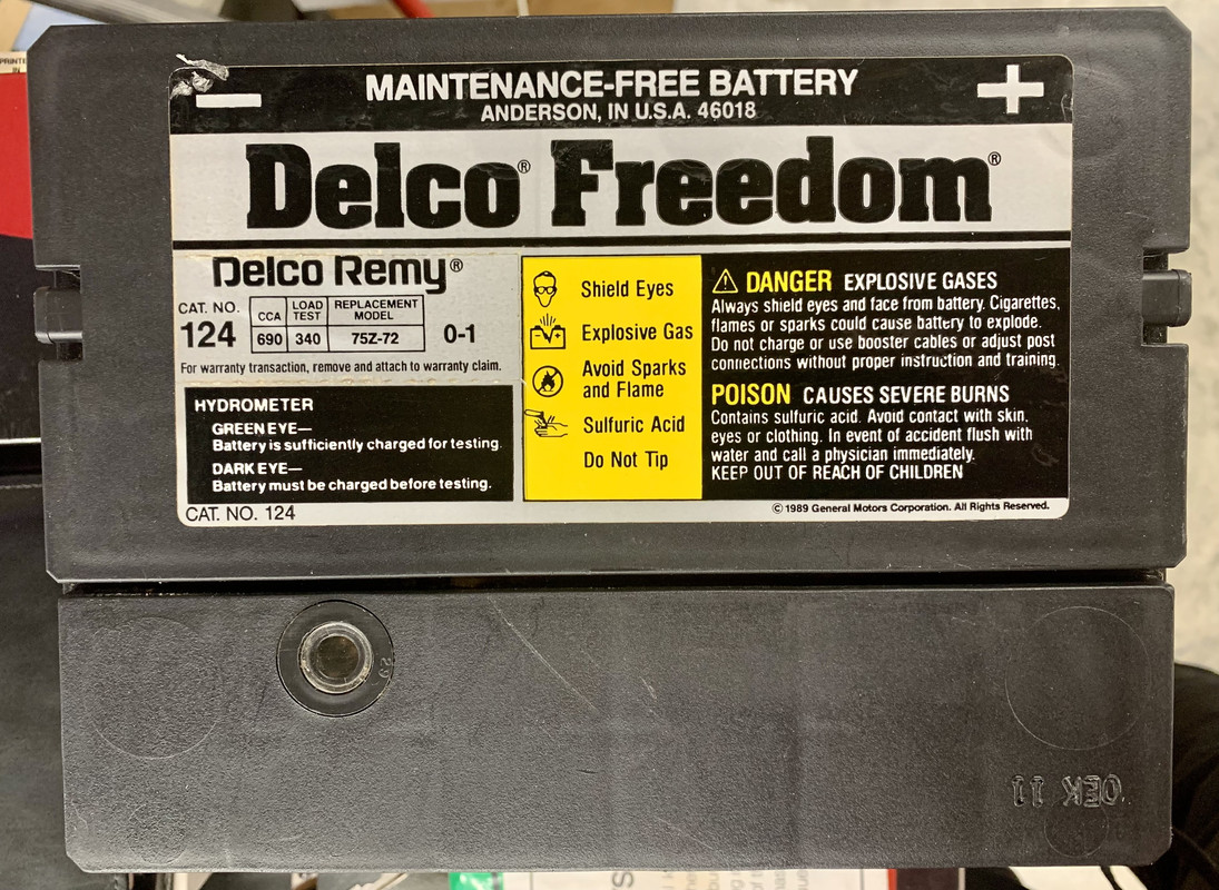 WTB (Want To Buy) Battery: Series 75 Delco Freedom with Eye ...