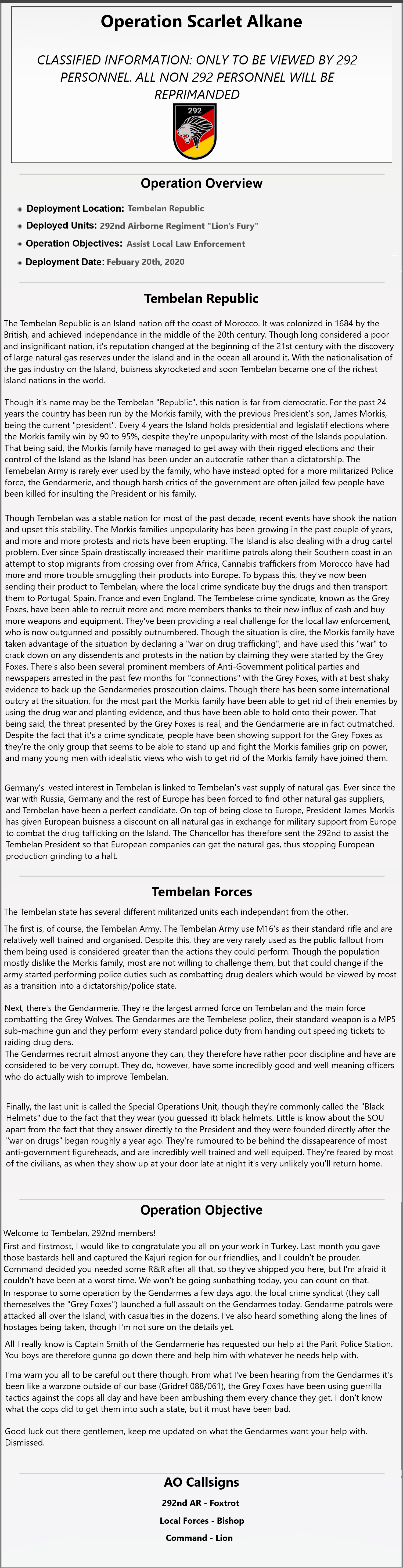 [A3][Recruiting] 292nd Airborne Regiment - Modern German Themed Semi ...