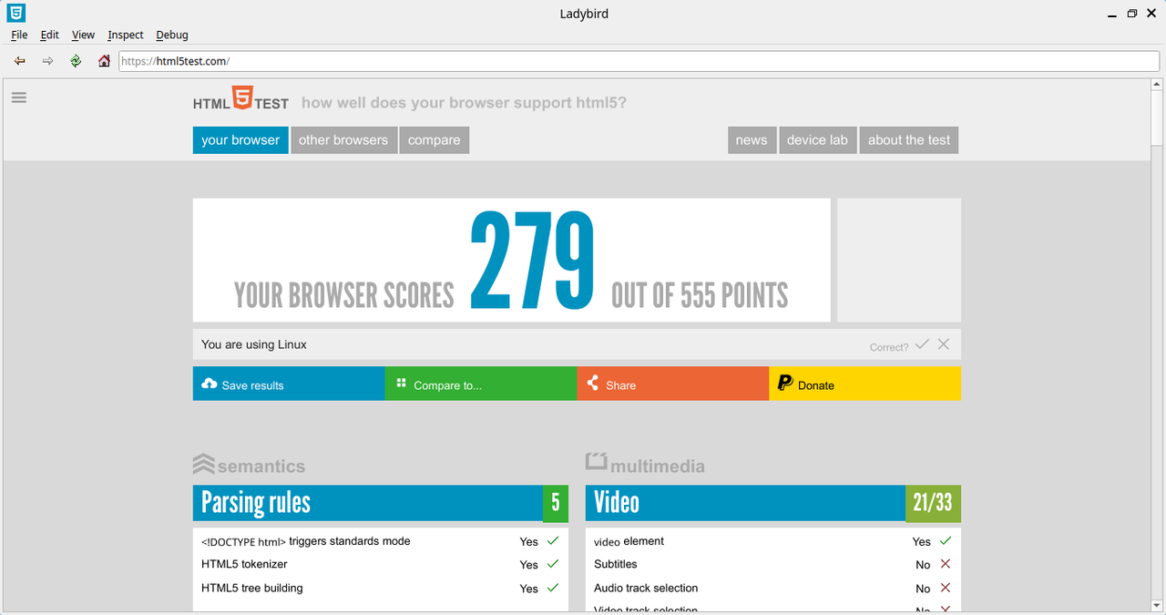 Html5test Html5 Test How Well Does Your Browser Support Html5