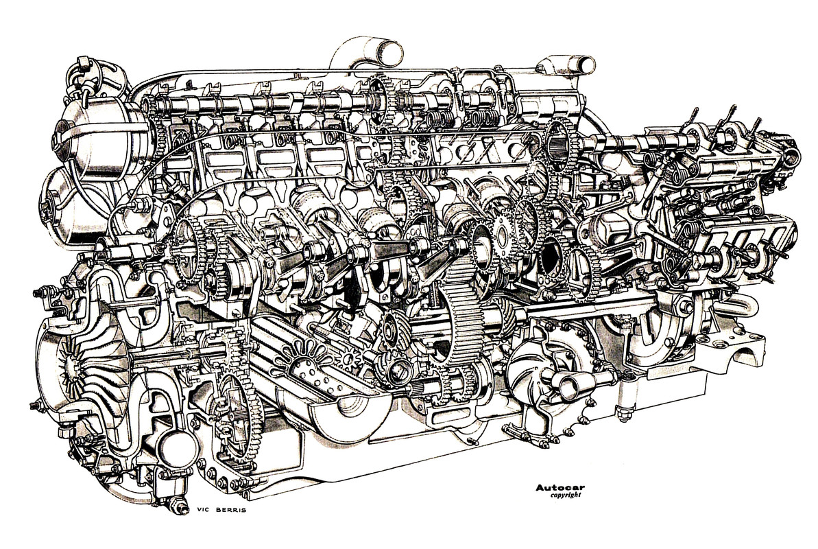V16 B R M engine, in 1952 condition Artist, Vi — Postimages