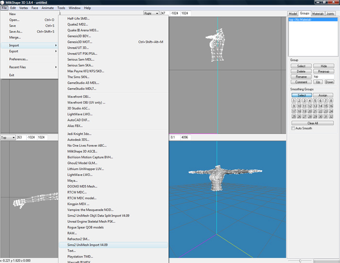 Tutorial: Seperating a Full Body Mesh: fantasyrogue — LiveJournal