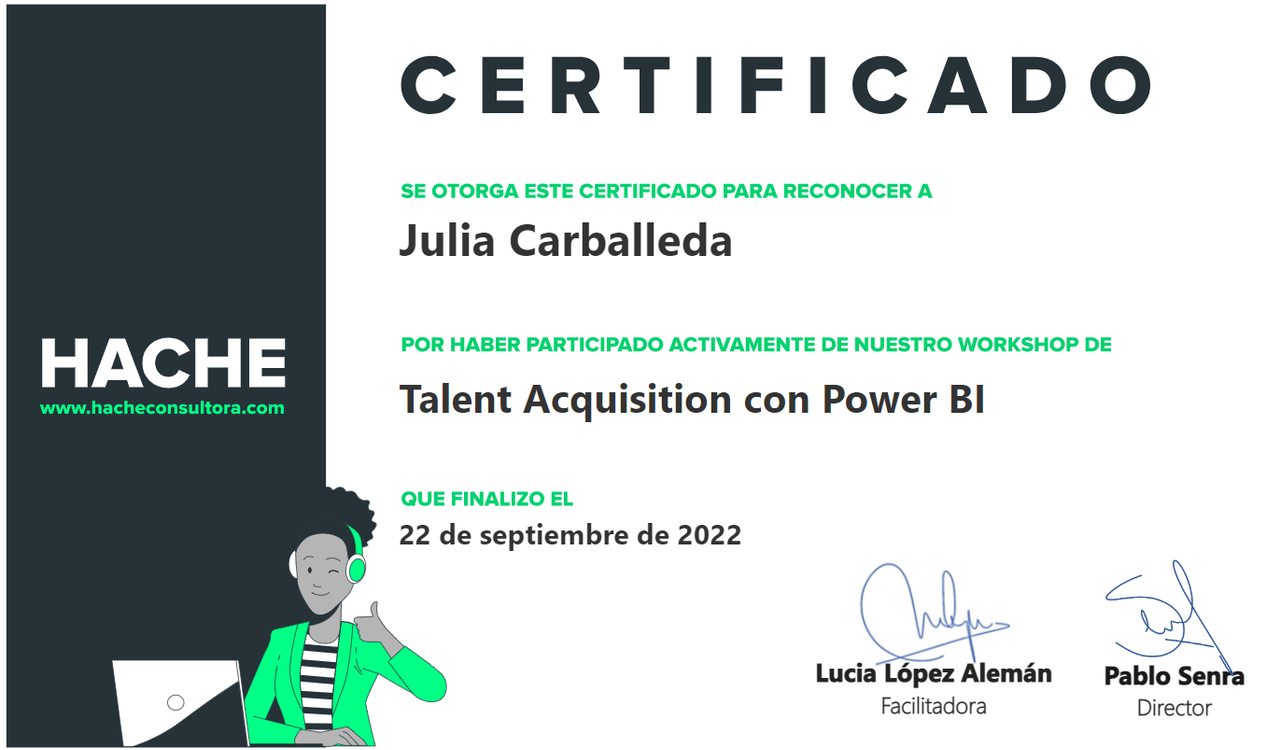 Certificado Talent Power BI — Postimages