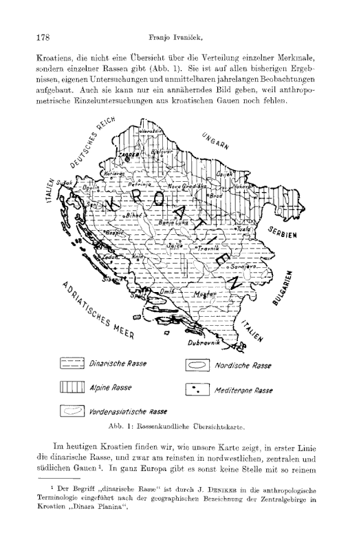 Croatia & Bosnia (NDH) racial map