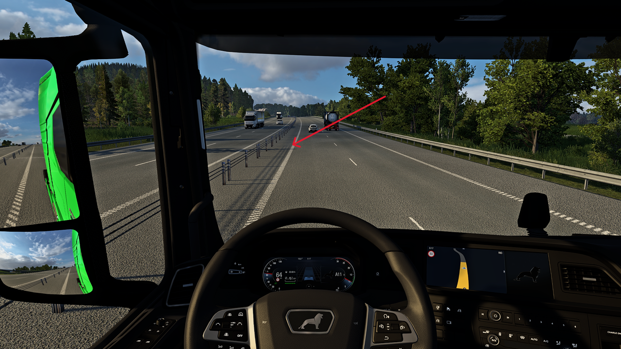 Shadows of guard rail are having late LOD of them - SCS Software