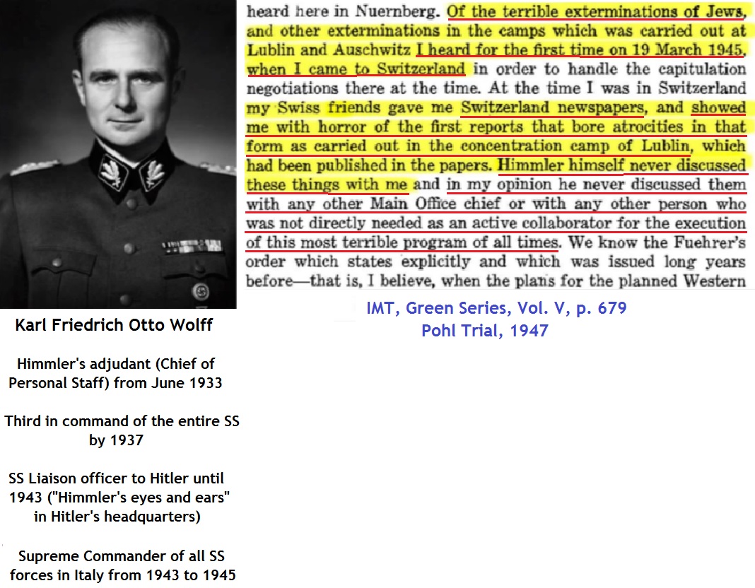 interview of SS Karl Wolf by ahnenerbe - Stormfront