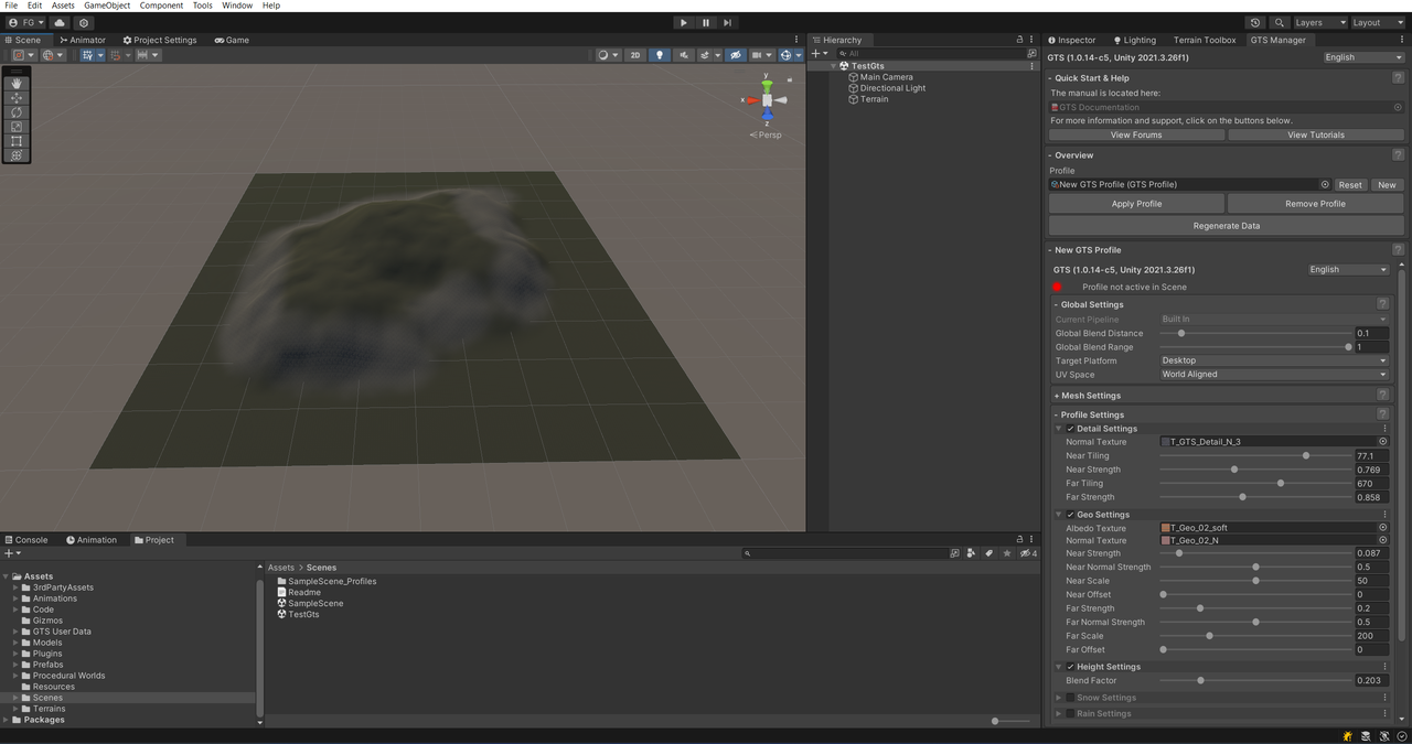 Terrain breaks when applying profile - GTS - Glyph Terrain Shader - Canopy - Procedural Worlds