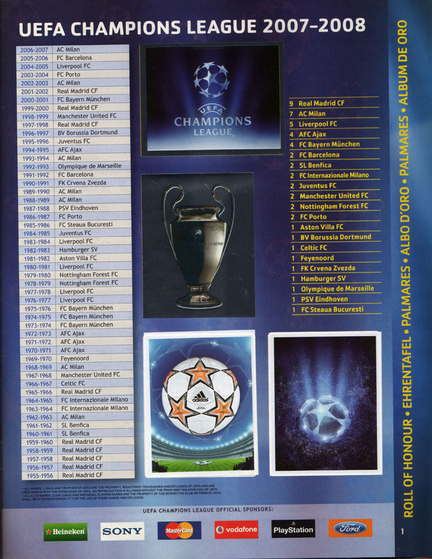 UEFA Champions League 2007 2008 Panini 03 — Postimages