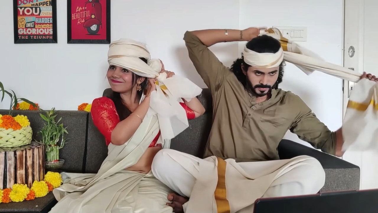 Jisna Sexy navel in kerala saree mp4 snapshot 00 05 281 — Postimages