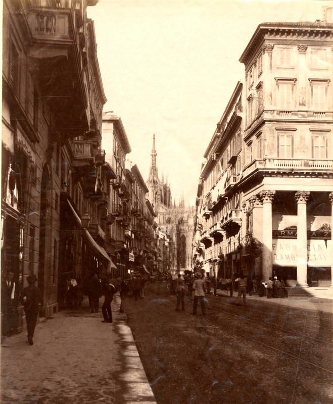 Corso Vittorio Emanuele, animata, 1890 circa — Postimages
