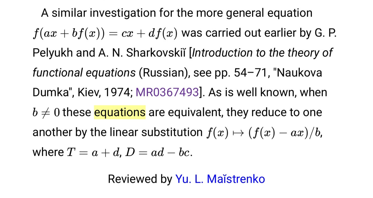 A functional equation : r/math