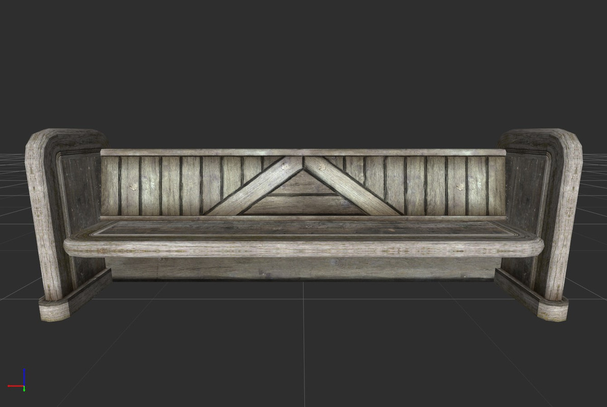 HFs - Whiterun Temple bench - remodel at Skyrim Special Edition Nexus ...