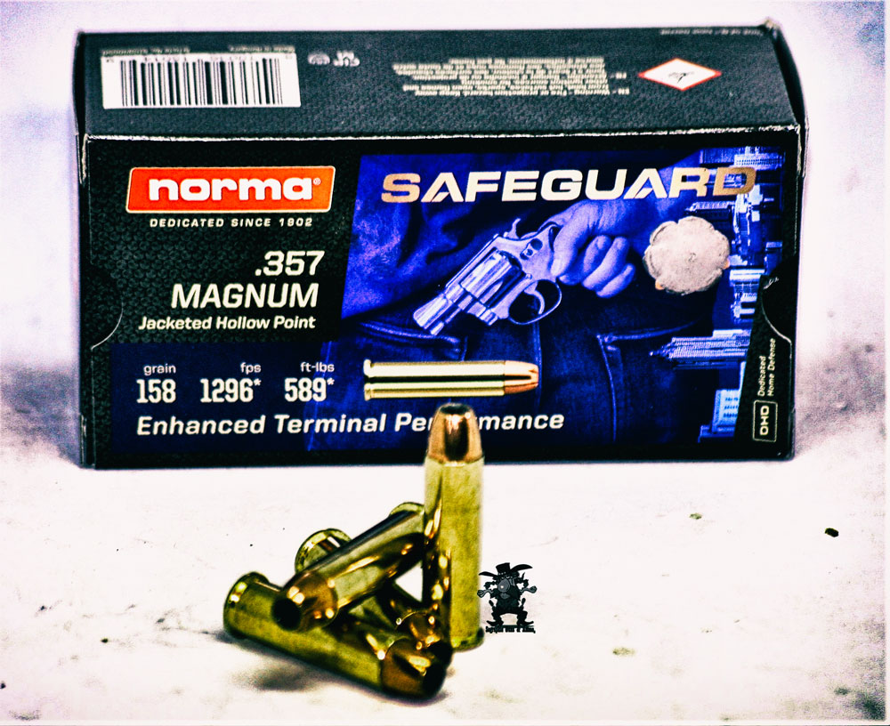357 Mag NORMA 357 MAGNUM 158 Grain JHP HOLLOW POINT Safe Guard 50 ...