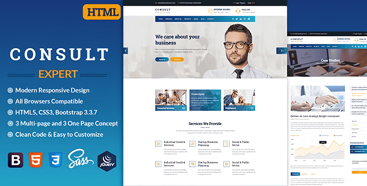 Consult Expert - Consulting & Business Template HTML – Bliter GPL