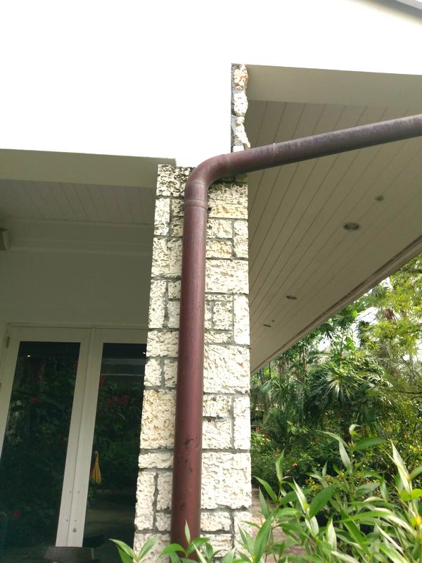 Copper roof drains