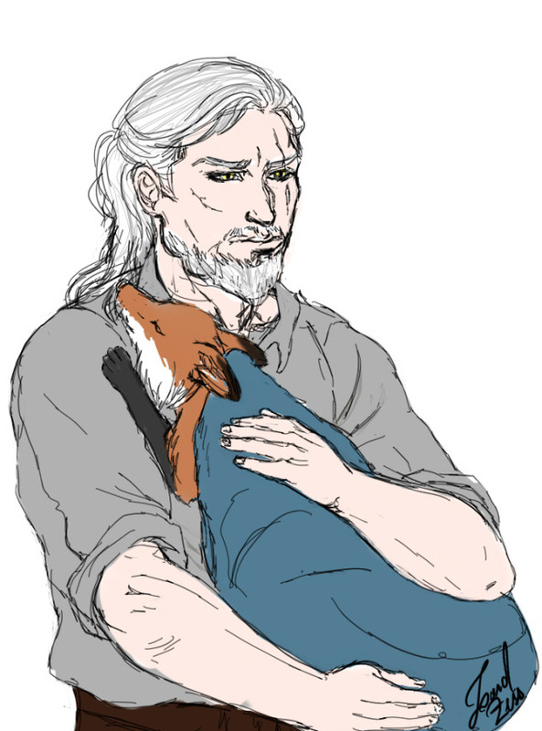 Geralt x Jaskier drawings/fanarts - Geraskier, inspired by fanfics and ...