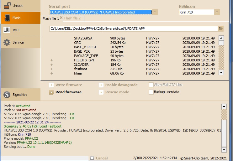 PPA-LX2 Dead after flash - GSM-Forum