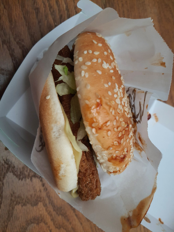 KfC zero chicken burger set for rm12 only