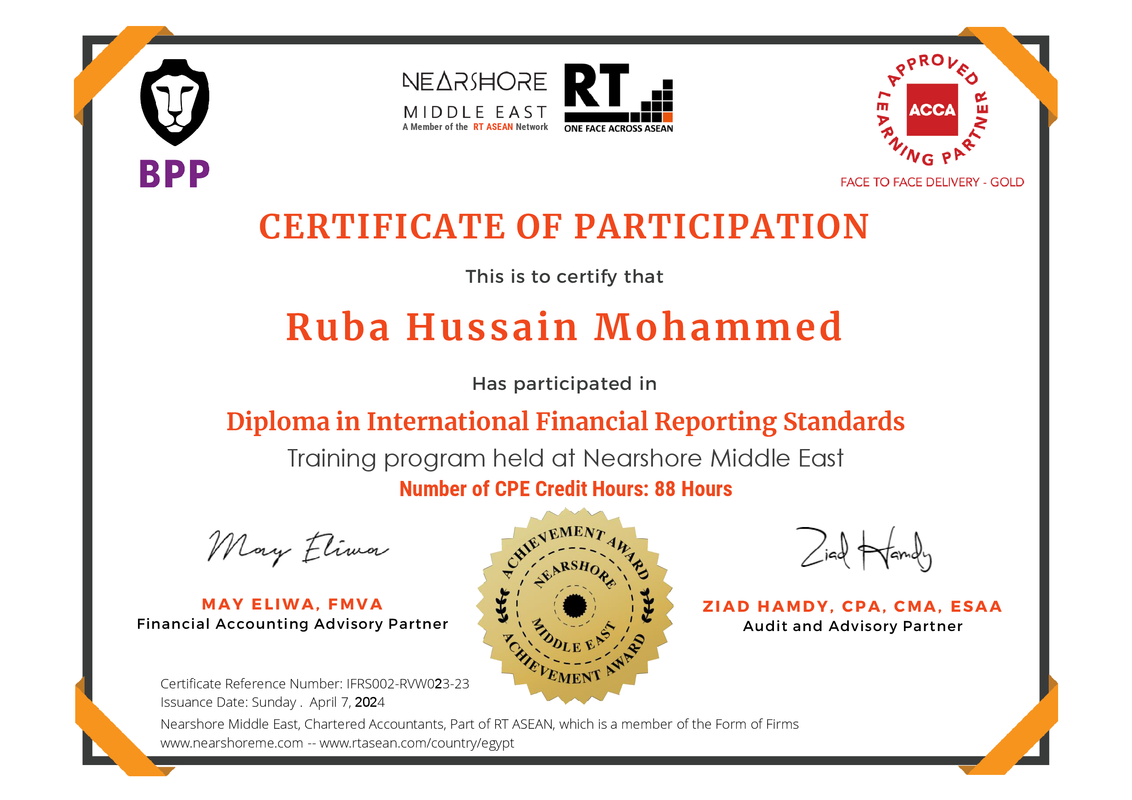‏Ruba Mohammed‏ - ‏Accountant || AP || AR || GL || Financial Analysis ...