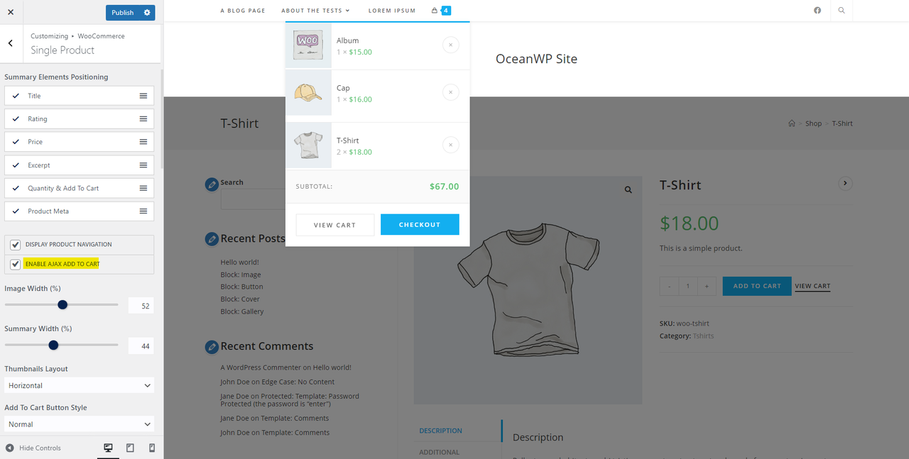 “View Cart” button in shop after removing item from Menu cart | WordPress.org
