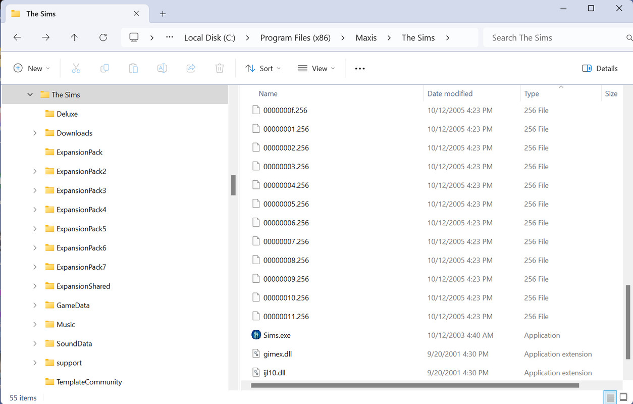 Sims Installation In File Explorer — Postimages