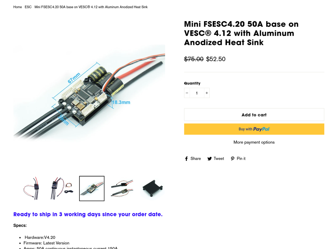 Cheap FOCer 2 (Open-source, Low-cost, VESC 6 based ESC) (v0.9 release ...