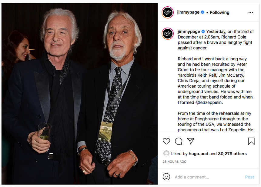 RIP Richard Cole, Led Zeppelin | Steve Hoffman Music Forums