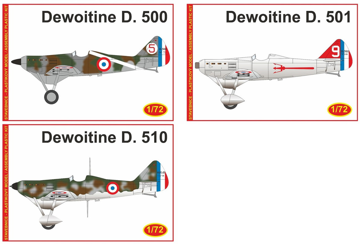 1/72 - Dewoitine D.500/501 & 510 by Kovozávody Prostějov (KP ...