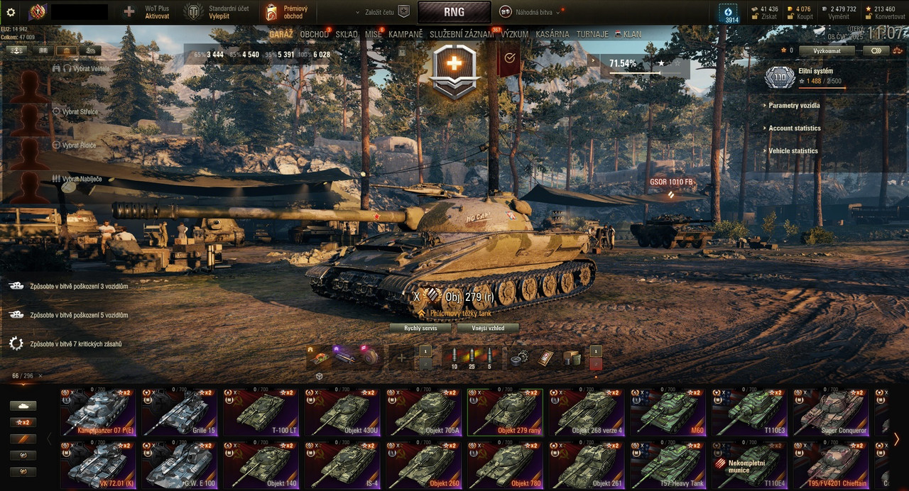 Buy TOP World of Tanks UNICUM Account - Obj.279E, Obj.260, T95/FV4201 ...