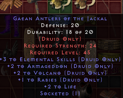 Insane Druid Pelts Here (pics) - Topic - d2jsp